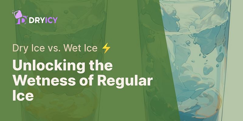 Is Regular Ice Considered Wet and How Does It Compare to Dry Ice?