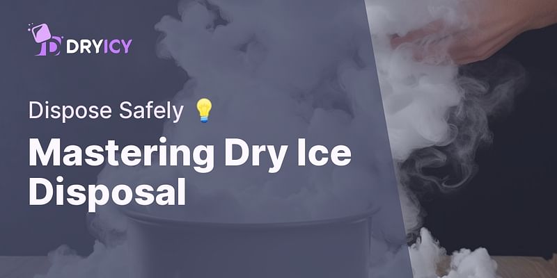 What are the appropriate methods to dispose of dry ice?